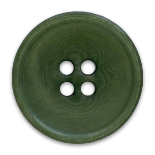 sewing buttons Pine Green Four-Hole Corozo Button (Made in Spain) – Britex Fabrics