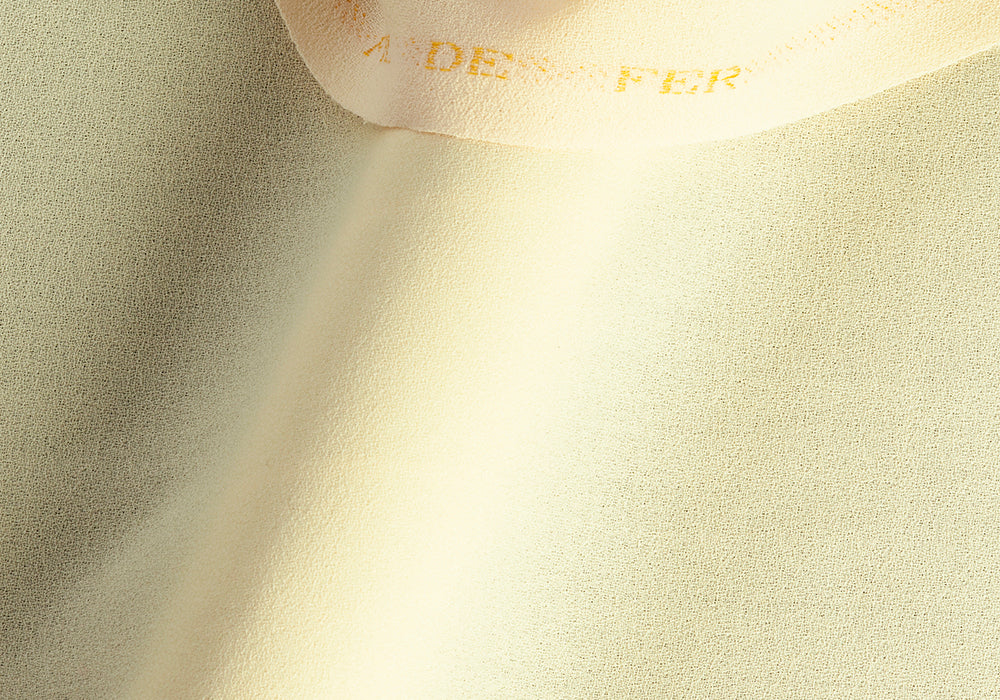 Wool Fabric, Selvedged Pale Maize Yellow Finest Wool Crepe (Made in Italy) – Britex Fabrics