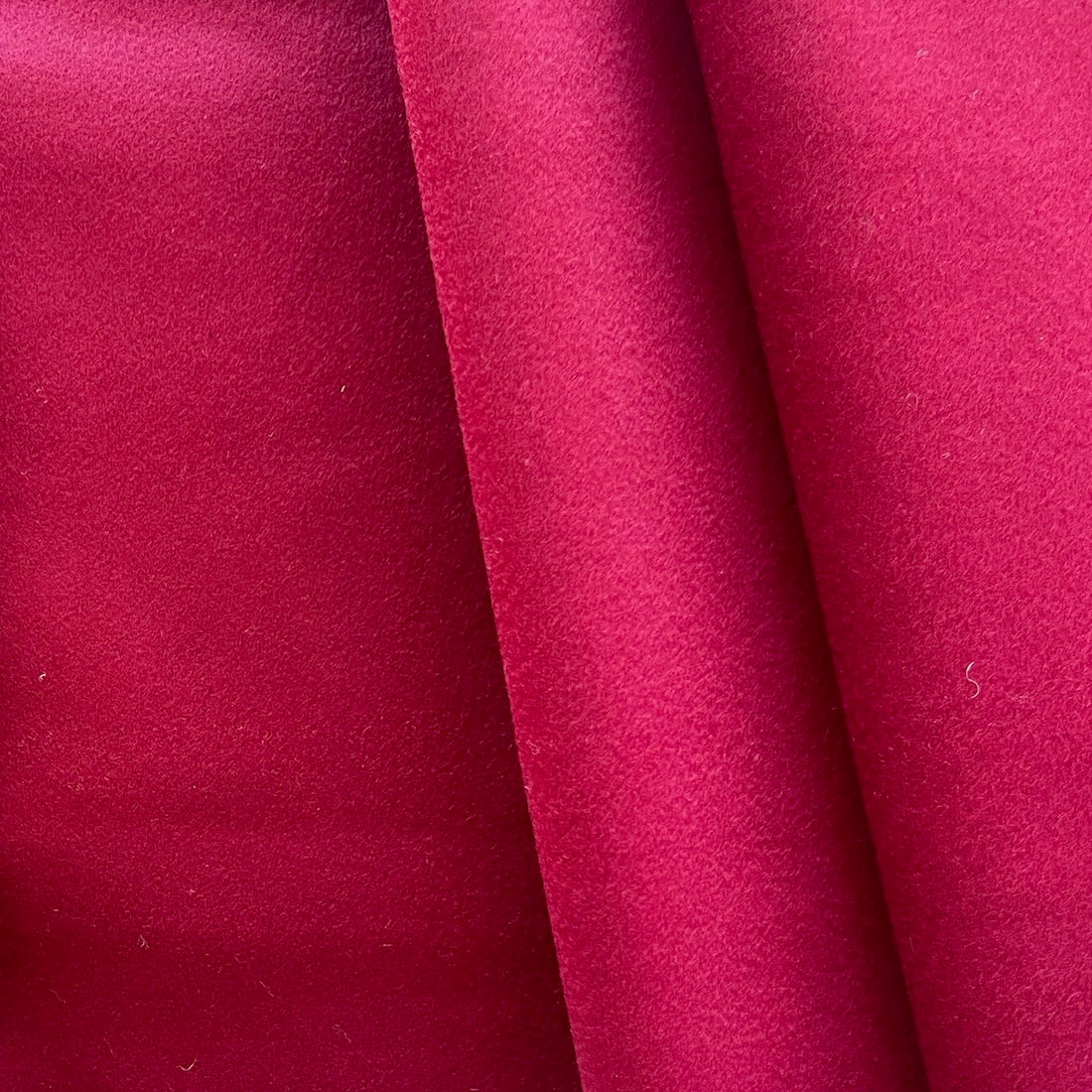 Mid-Weight Lipstick Red Virgin Wool Melton Coating (Made in Italy ...