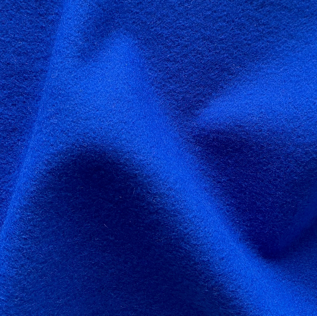 Mid-Weight Cobalt Blue Wool Blend Melton Coating (Made in Italy ...