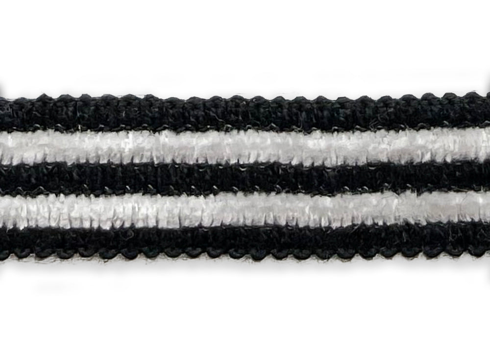 3/4" Plush Ermine & Onyx Chenille Trim (Made in France) – Britex Fabrics