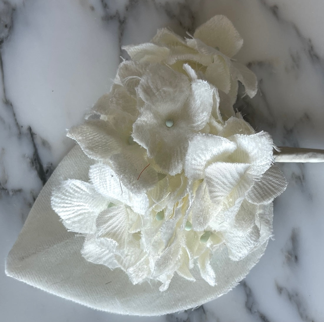 Light Ivory Rose Tussie Mussie Flocked Silk Flowers (Made in USA ...