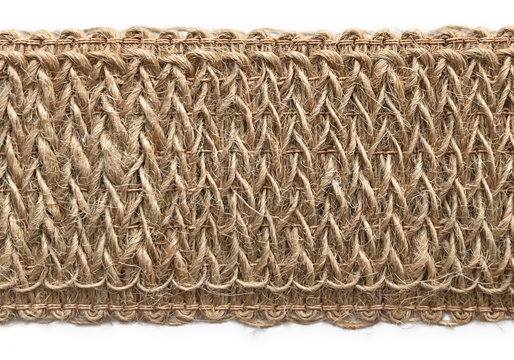 2 3/8" Wishbone Natural Jute Stretch Braided Trim (Made in USA ...