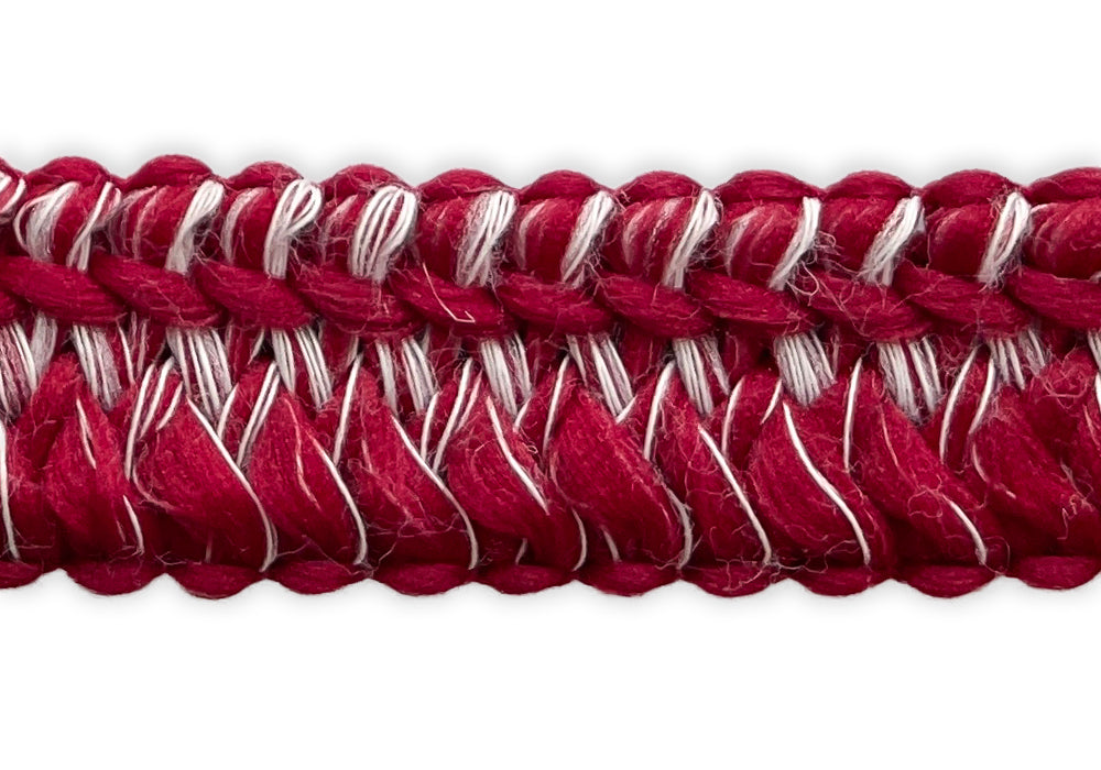 1" Scarlet Peppermints Braided Trim (Made in France) – Britex Fabrics