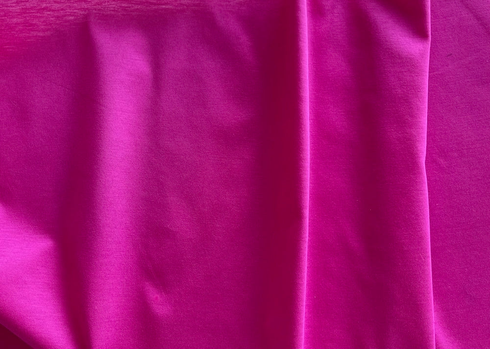 Lighter-Weight Magenta Cotton Knit (Made in Italy) – Britex Fabrics