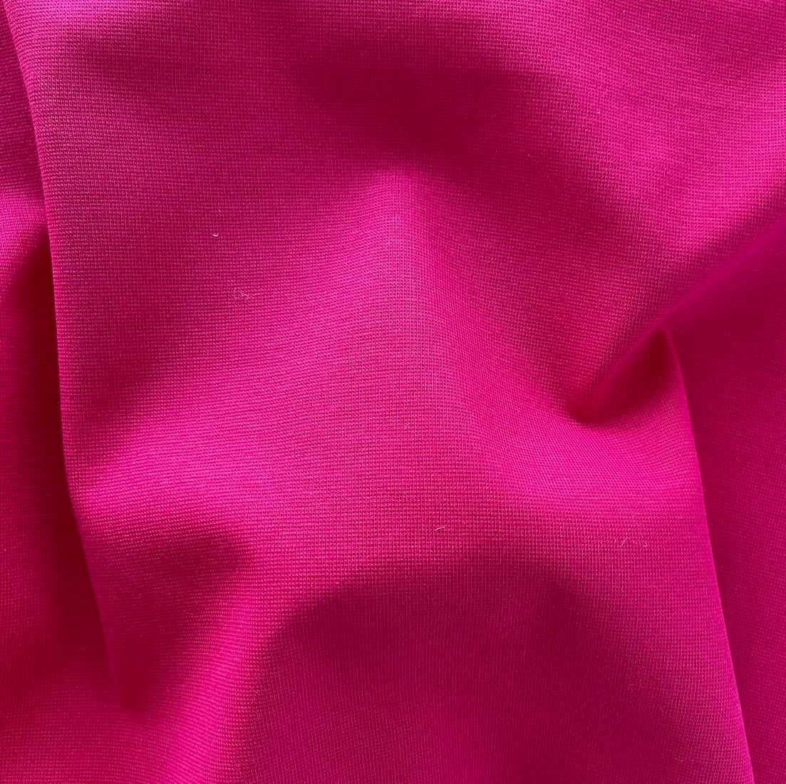 Mid-Weight Shocking Fuchsia Cotton Ponte Double Knit (Made in Italy ...