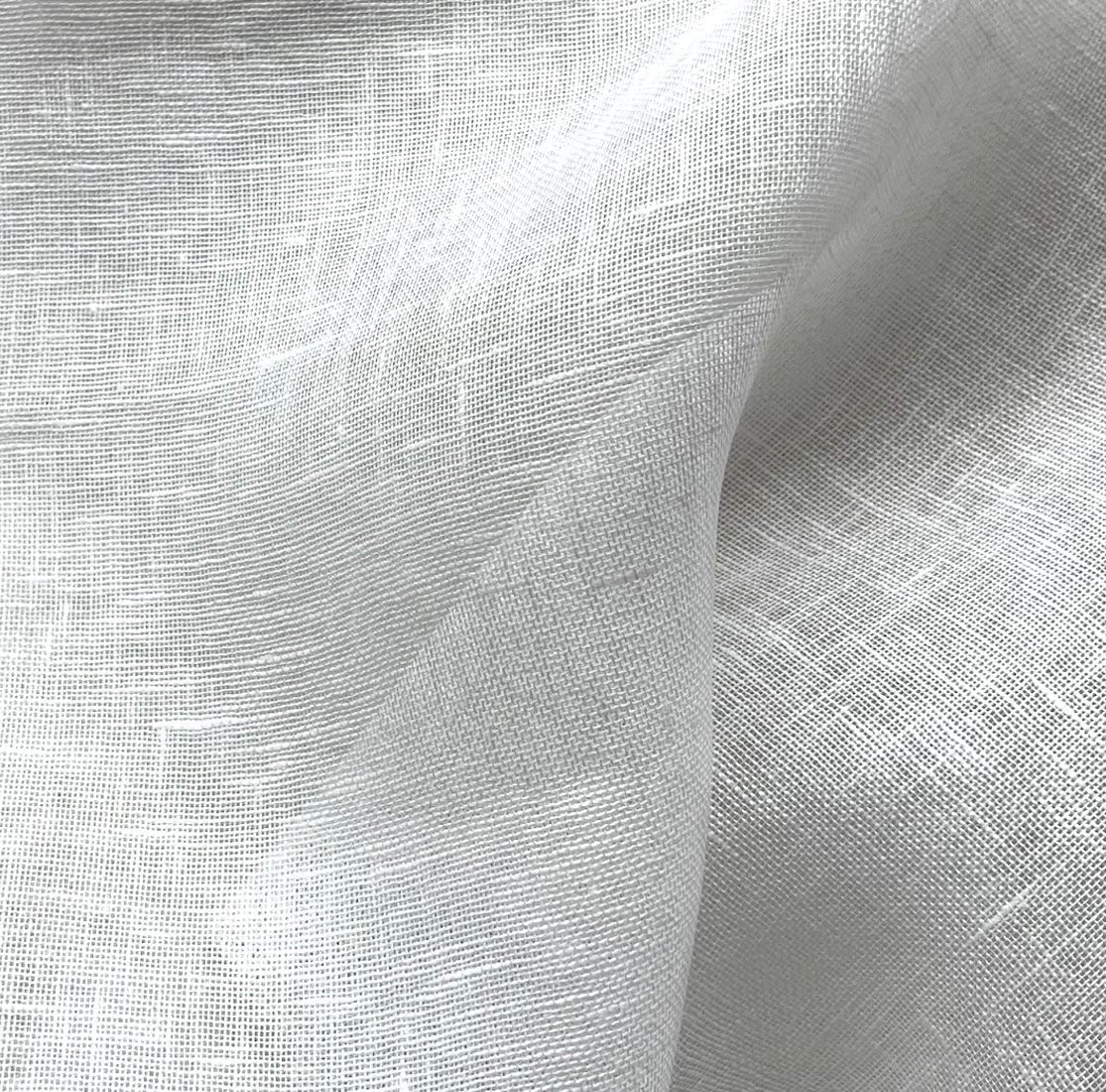 120" Wide Semi-Sheer Dyed White Linen Scrim (Made in Poland) – Britex ...