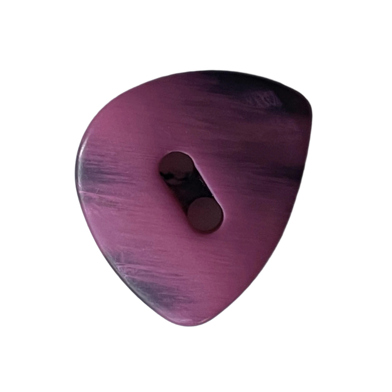 1 1/4" Mulberry Teardrop 2-Hole Plastic Button (Made in Germany ...