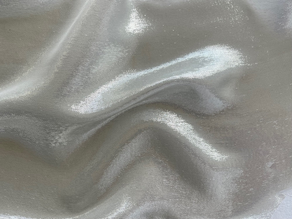 Airy Metallic Silver Silk Blend Lame (Made in Italy) – Britex Fabrics