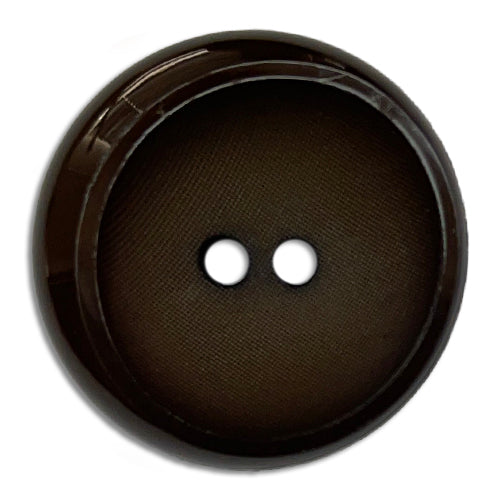 Concave Chocolate Brown 2-Hole Plastic Button (Made in Spain) – Britex ...