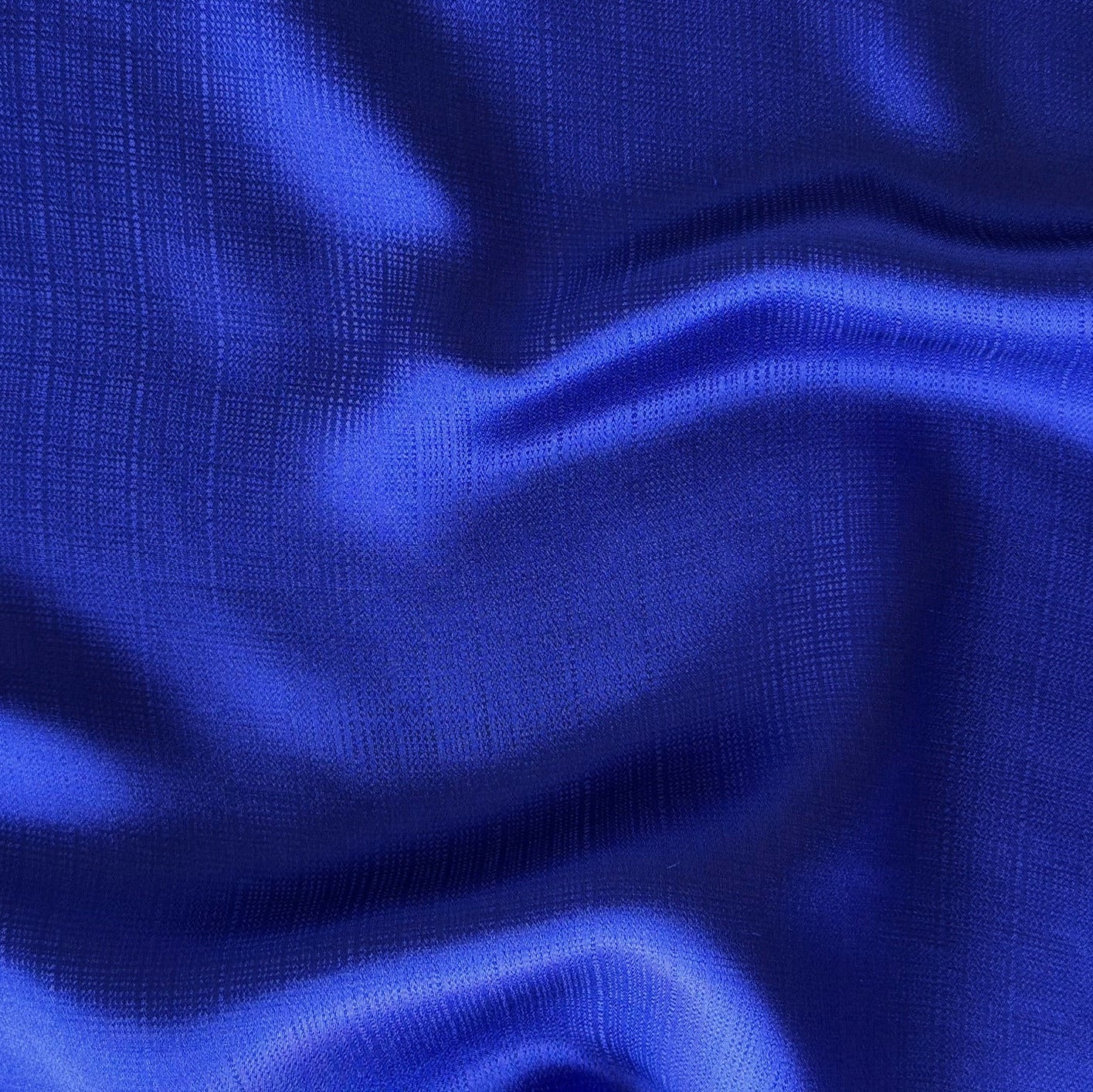 Vibrant Royal Iris Micro-Plaid Silk Satin Charmeuse Jacquard – Britex ...
