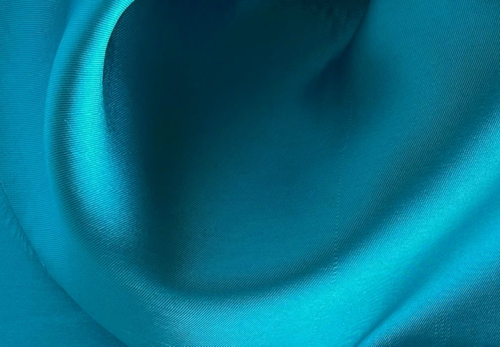 Cool Turquoise Crisp Polyester Mikado Twill – Britex Fabrics