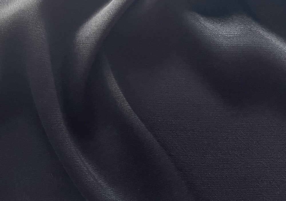 rayon Fabric, Fluid Chic Onyx Black Rayon Viscose Satin – Britex Fabrics