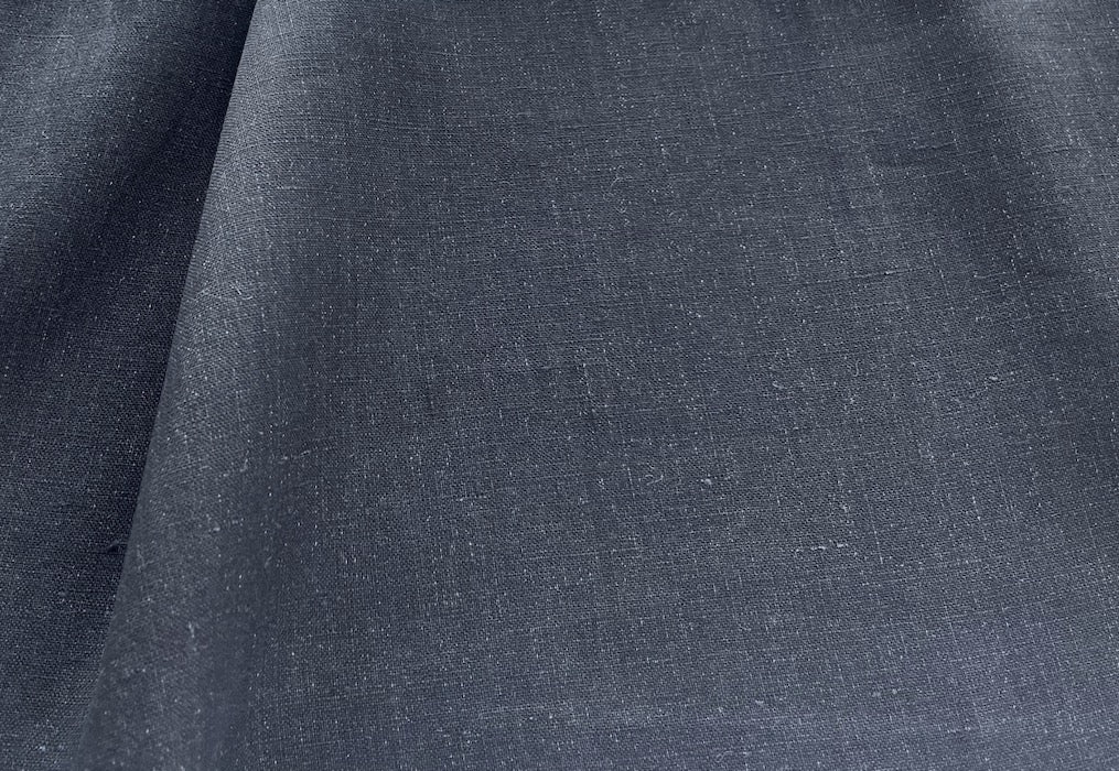 Linen Fabric, Light-Weight Black Starry Night Speckled Linen (Made in ...