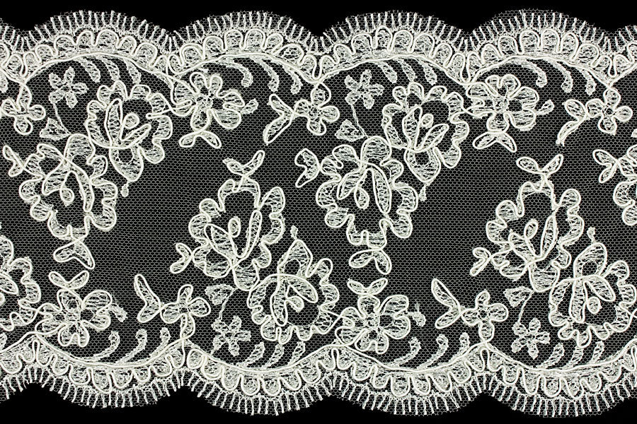5" Ivory Alençon Galloon Lace – Britex Fabrics