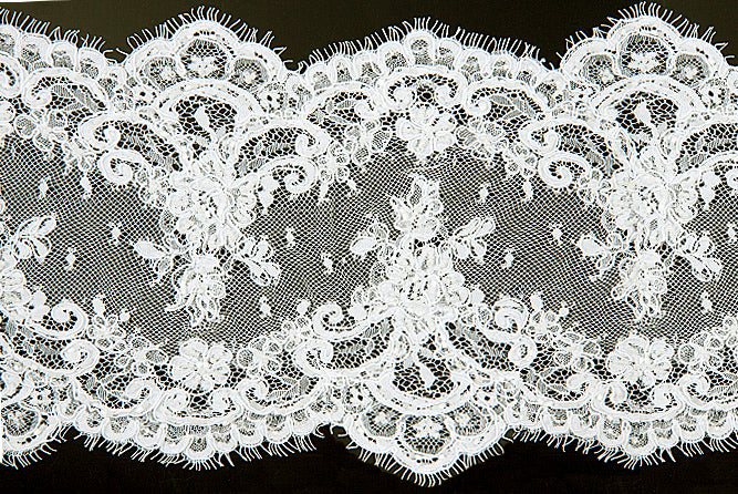 7" Beaded Ivory Alençon Galloon Lace – Britex Fabrics