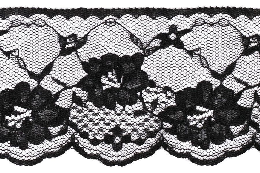 2 3/4" Black Raschel Lace (Made in England) – Britex Fabrics