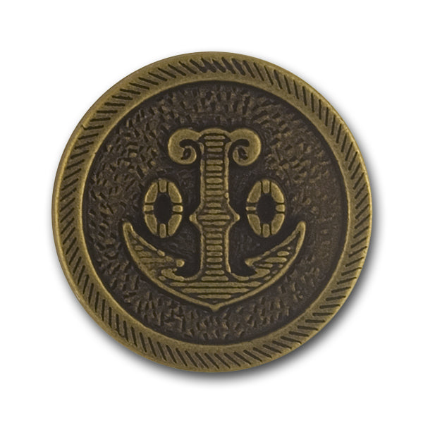 Nautical Antique Gold Metal Button – Britex Fabrics