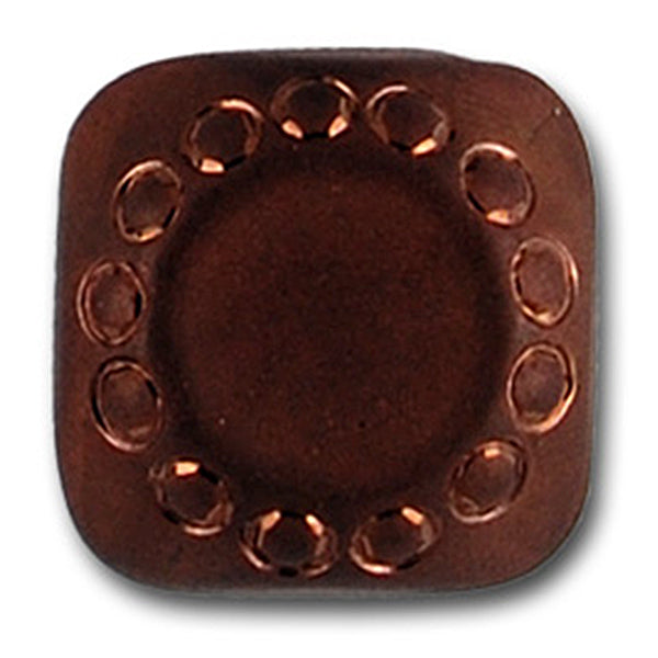 Copper Square Glass Button (Made in Switzerland) – Britex Fabrics