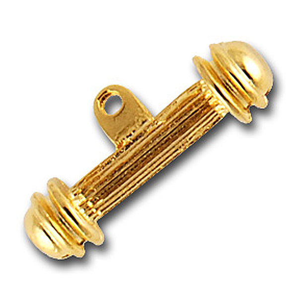 1 1/8" Toggle Bright Gold Metal Button (Made in Italy) – Britex Fabrics