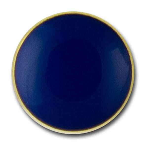 Classic Midnight Blue Enamel Metal Button (Made in Spain) – Britex Fabrics