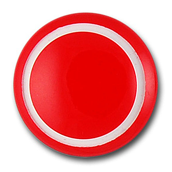 Slightly Domed Maraschino Red Plastic Button (Made in Italy) – Britex ...
