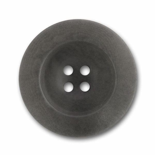 Rimmed Charcoal Grey Corozo Button (Made in Italy) – Britex Fabrics