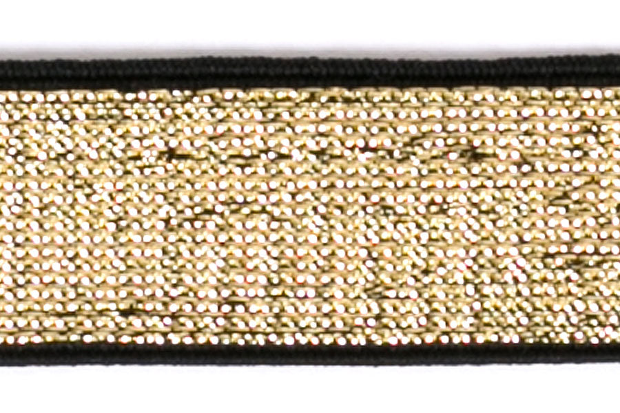 5/8" Gold Metallic Lingerie Strap Elastic (Made in England) – Britex ...