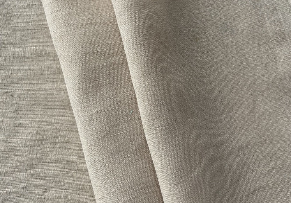 Linen Fabric, Mid-Weight Classic Chino Khaki Linen (Made in Italy ...