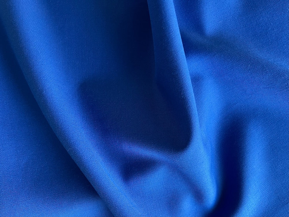 Wool Fabric, Striking Royal Blue Selvedged 150s Wool Suiting (Made in ...