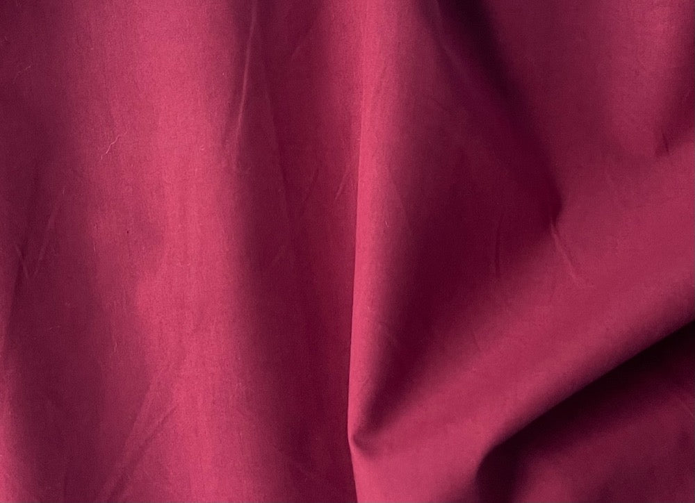 cotton fabric, Crisp & Smooth Claret Cotton Poplin (Made in Italy ...