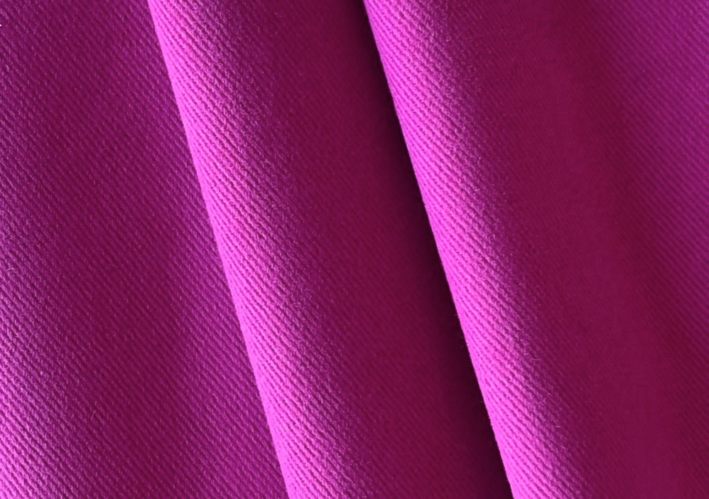 Cotton Fabric, Radiant Raspberry Punch Sueded Stretch Cotton Twill ...