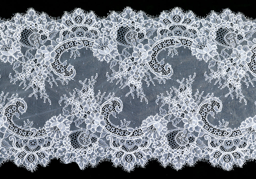 Lace, 13" White Alençon Galloon Lace – Britex Fabrics