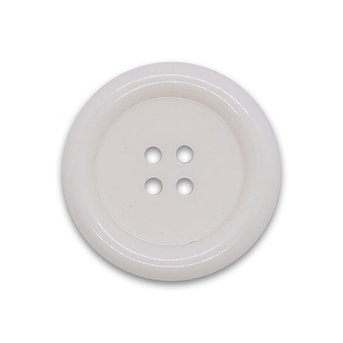 4-Hole Stark White Plastic Button (Made in Italy) – Britex Fabrics