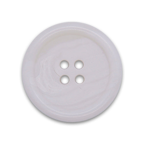 4-Hole Marbled White Plastic Button (Made in Italy) – Britex Fabrics