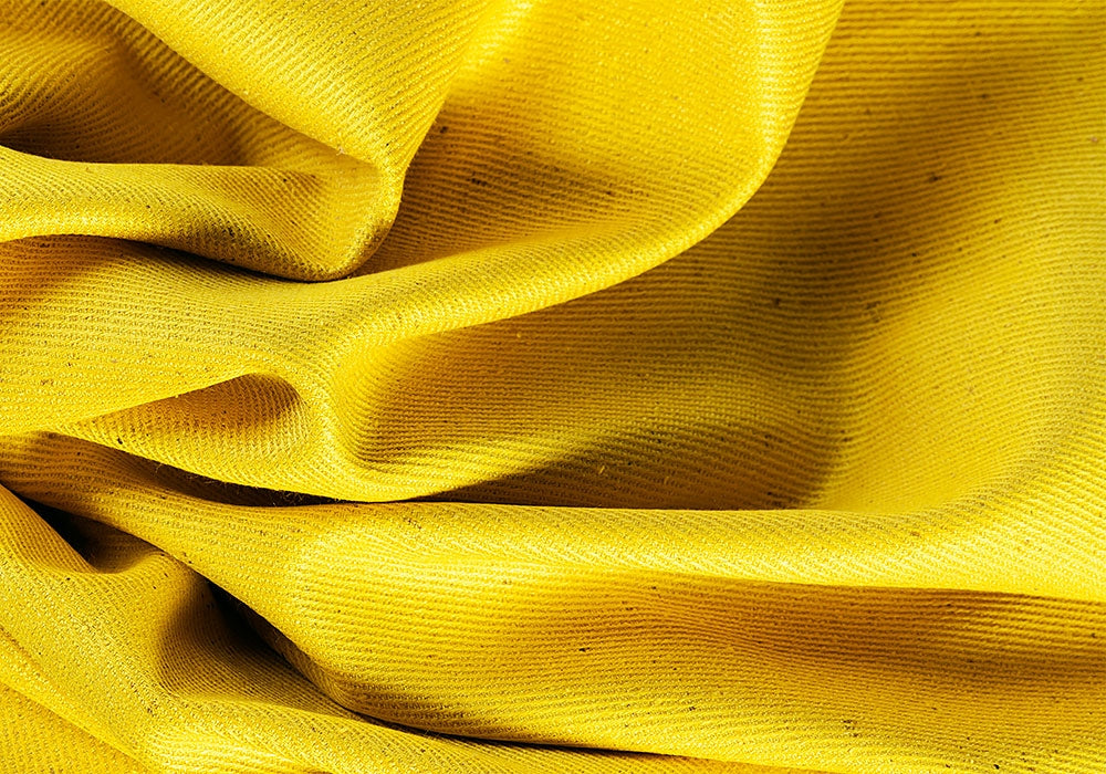 Silk Fabric, Citrine Yellow Raw Silk (Made in Italy) – Britex Fabrics