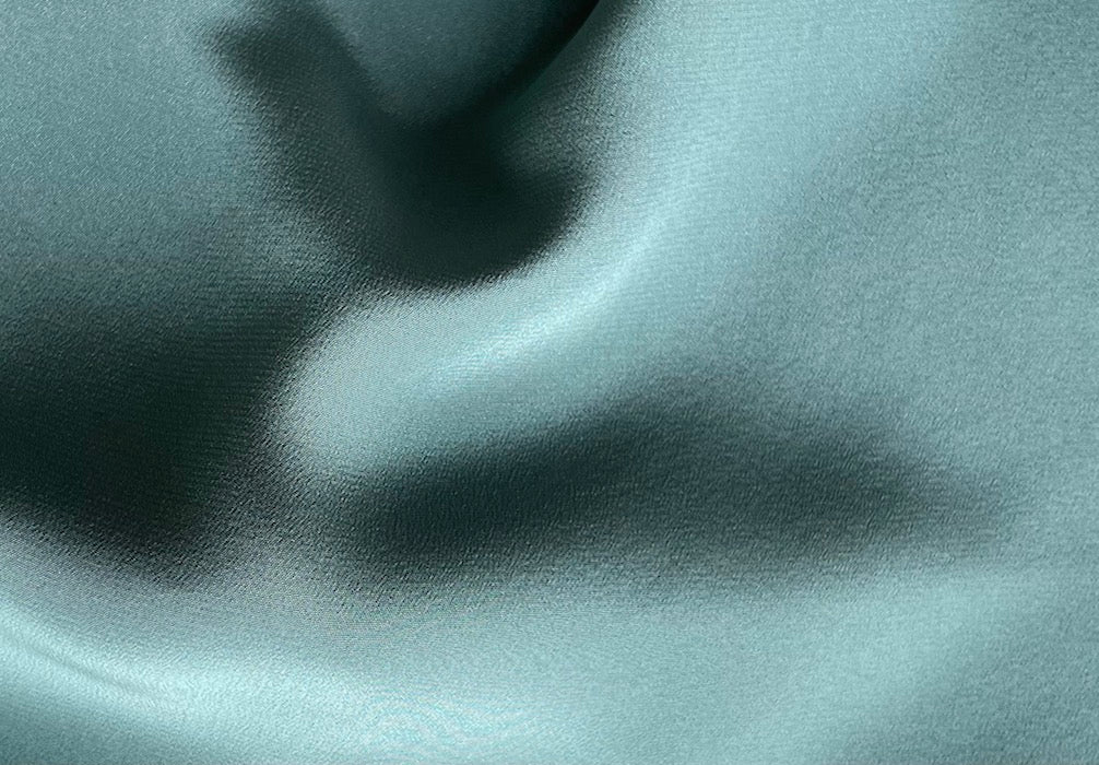 Silk fabric, Elegant Dusty Cerulean Silk Crepe de Chine – Britex Fabrics