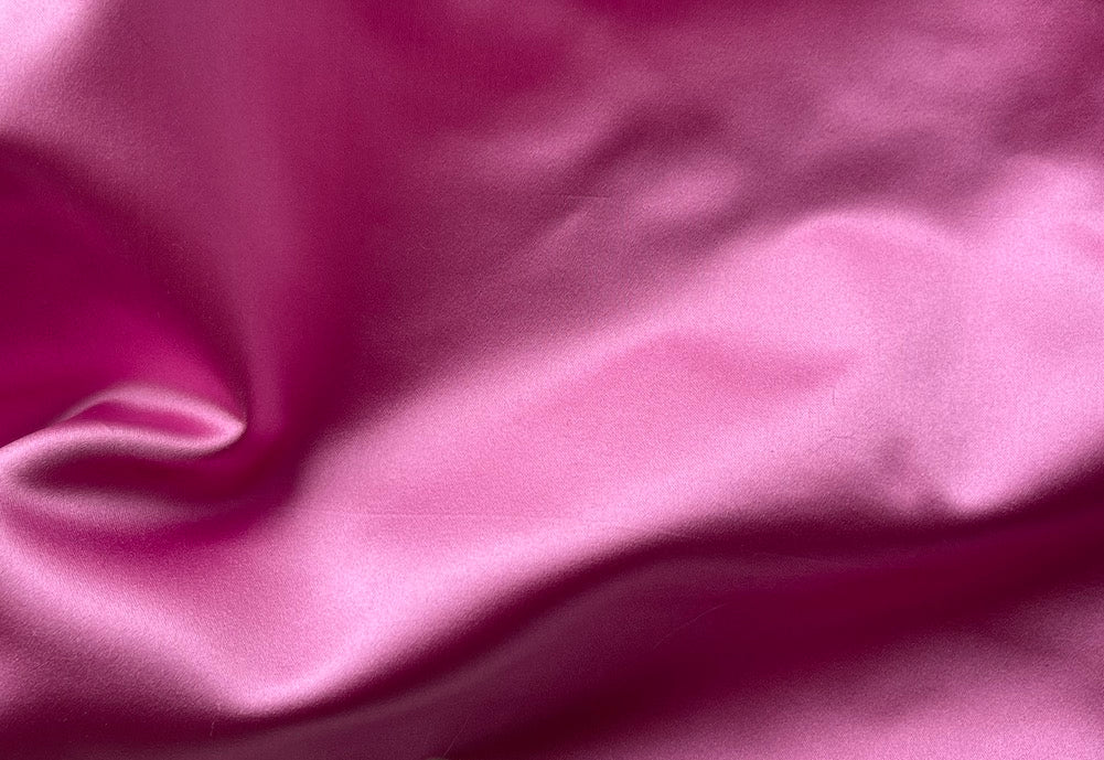Silk Fabric, Glorious Persian Pink Silk Duchess Satin (Made in Italy ...