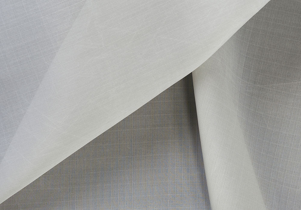 Silk fabric, Pale Smoke Gray Textured Silk Gazar (Made in Italy ...