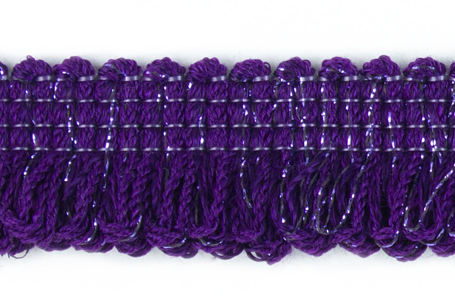 Fashion Trim, 3/4" Purple Metallic Fringed – Britex Fabrics