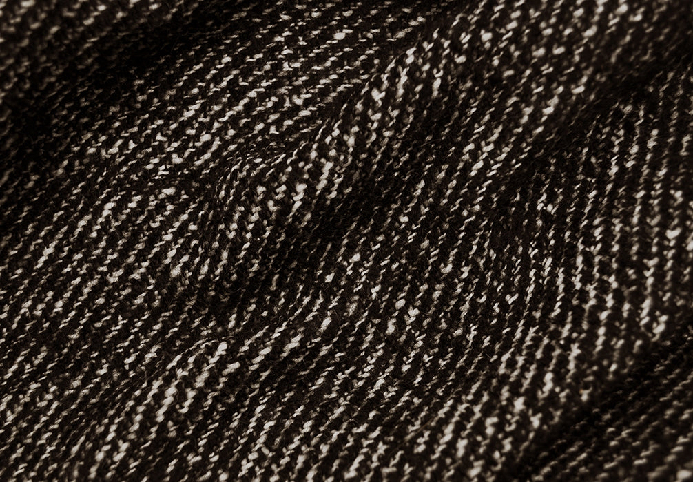 Wool Coating, Designer Night and Day Bouclé Tweed Wool Coating (Made in ...