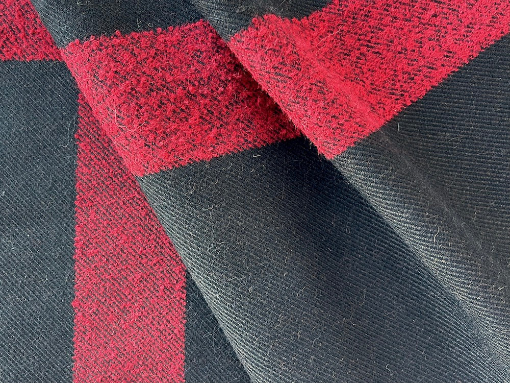 wool fabric, Prada Bittersweet & Crimson Mohair & Wool Twill Coating ...