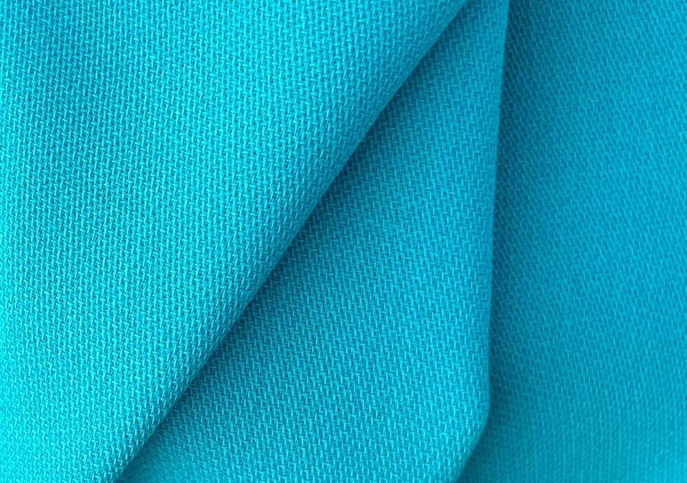Wool Fabric, Designer Swimming Pool Blue Wool Tricotine Twill – Britex ...