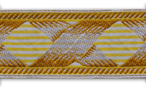 sewing ribbon, 1 1/2" Ombré Golden Rope Woven Ribbon – Britex Fabrics